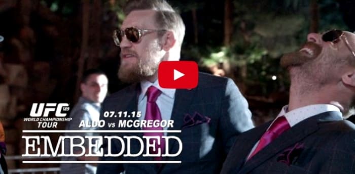 UFC 189 World Tour Embedded, Ep 3: Custom Suits, Talking Toilets and ...