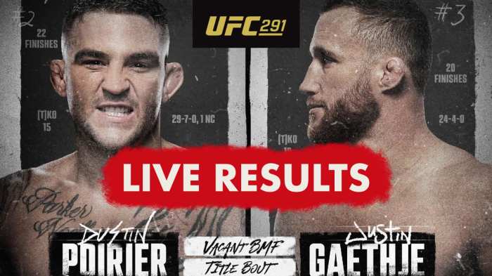 UFC 291 Results: Poirier vs. Gaethje 2 - MMAWeekly.com | UFC and MMA ...