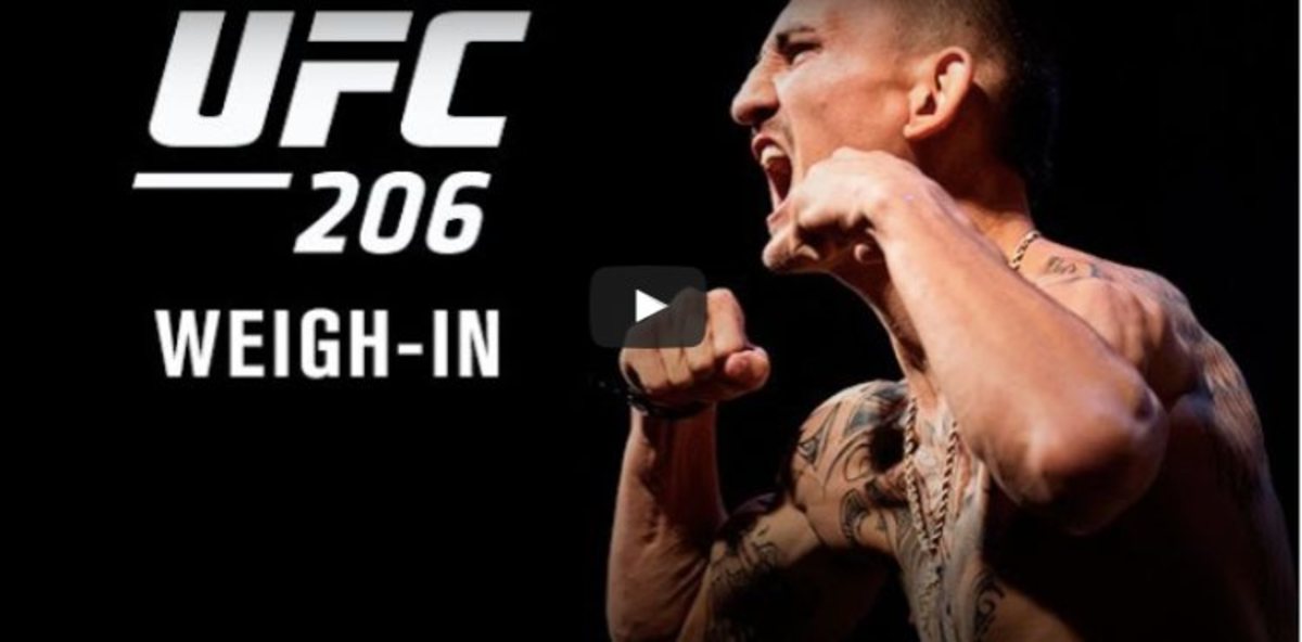 Watch the UFC 206: Holloway vs. Pettis Weigh-in Live at 4 PM ET ...