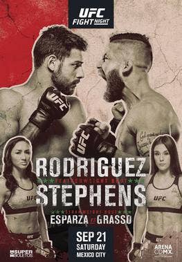 UFC Fight Night on ESPN+ 17: Rodríguez vs. Stephens Fight Card ...