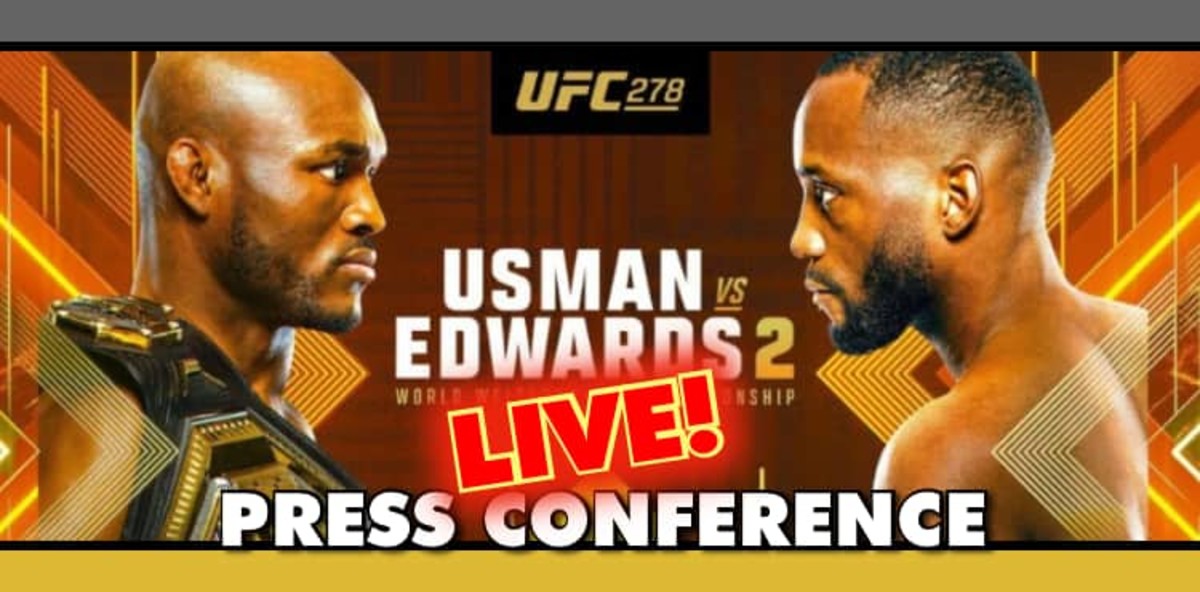 Watch the UFC 278 Post-fight Press Conference Live - MMAWeekly.com ...