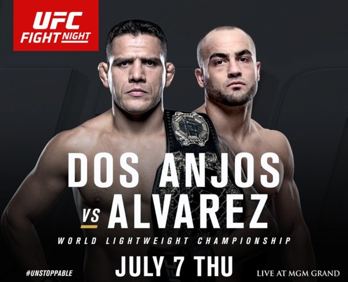 Rafael dos Anjos Defends UFC Lightweight Title from Eddie Alvarez on ...