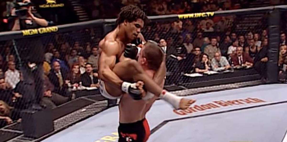 Watch Matt Hughes land the ultimate slam on Carlos Newton at UFC 34 ...