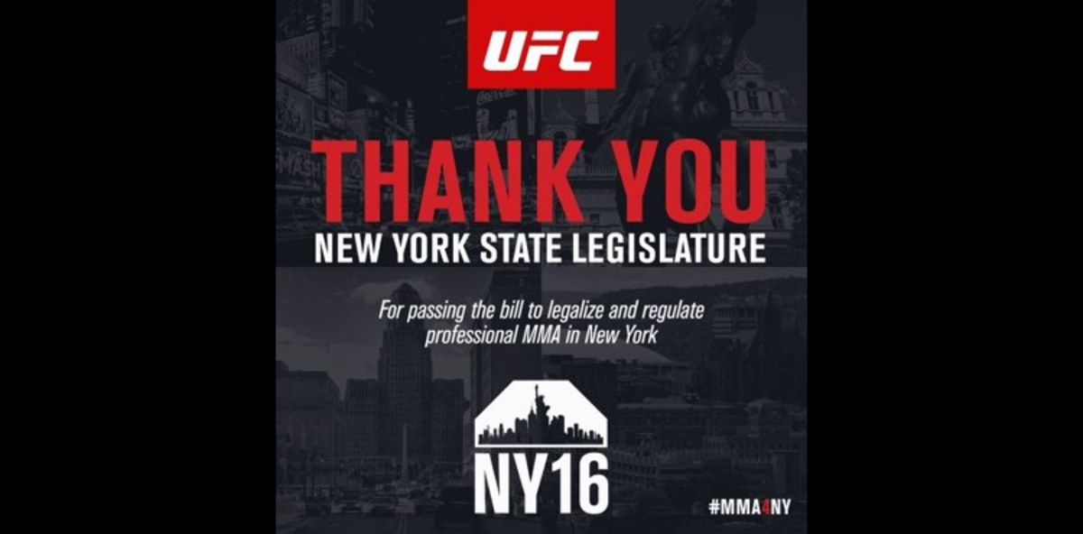 UFC Applauds as New York State Assembly Opens the Door to Legalized MMA ...
