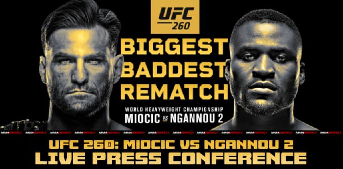 UFC 260 Press Conference Video: Stipe Miocic vs. Francis Ngannou ...