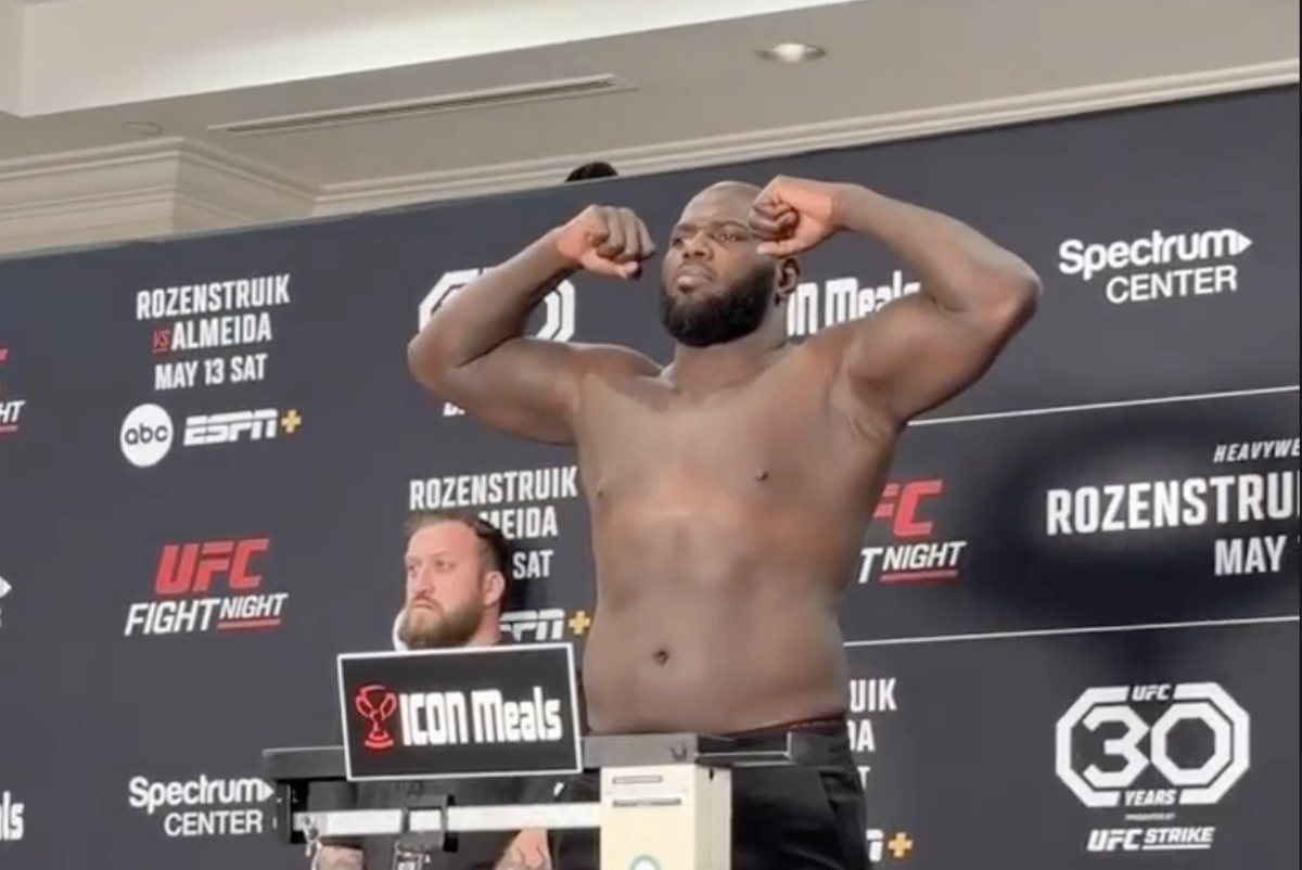 UFC Charlotte: Jairzinho Rozenstruik vs. Jailton Almeida official weigh ...