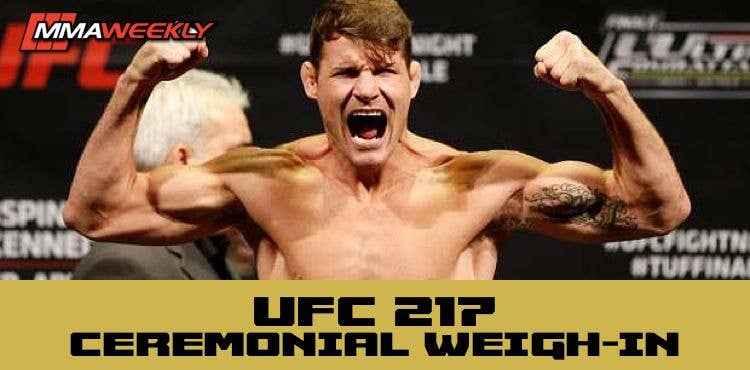 Watch the UFC 217: Bisping vs. St-Pierre Ceremonial Weigh-in Live at 6 ...