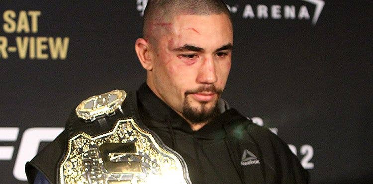 Dana White: UFC Middleweight Champion Robert Whittaker in Serious ...