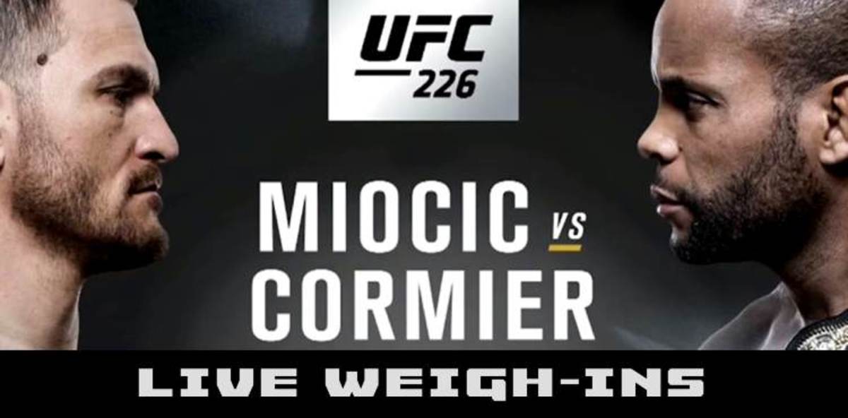 UFC 226: Miocic vs. Cormier Live Weigh-in Results - MMAWeekly.com | UFC ...