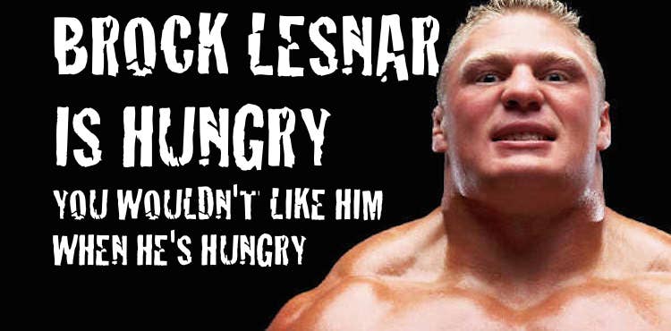 In Search of the Elusive Patty Melt, Brock Lesnar Destroys a WWE Office ...