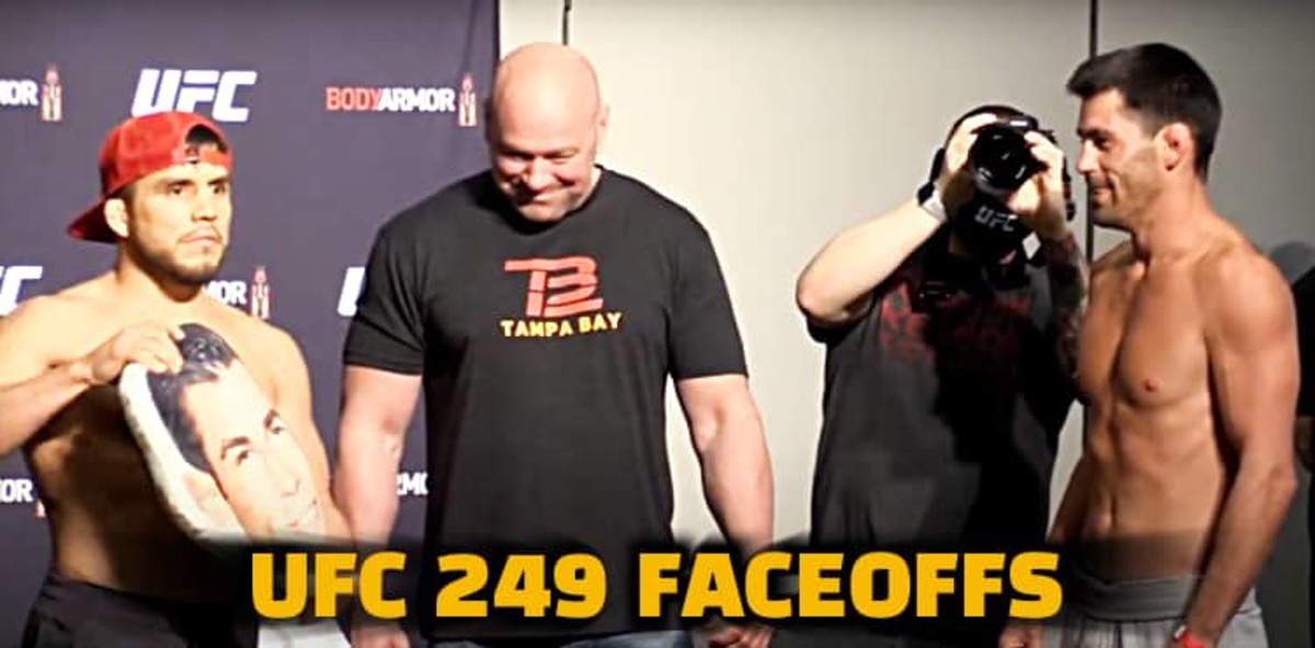 UFC 249 face-off video: Henry Cejudo livens up rather odd staredown ...