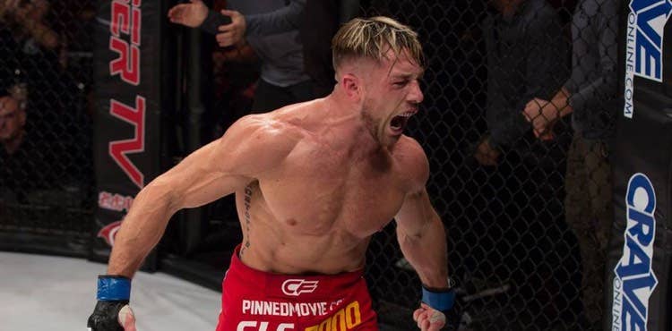 PFL champs Lance Palmer and Natan Schulte move into position to repeat ...