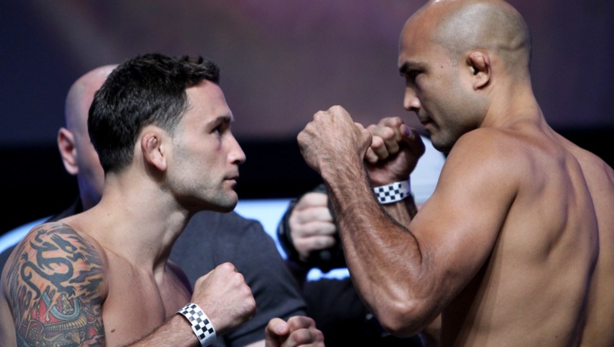 TUF 19 Finale Weigh-in Face-off Video: Frankie Edgar vs. BJ Penn ...