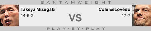 UFC 135 Play-by-Play: Takeya Mizugaki vs. Cole Escovedo - MMAWeekly.com ...