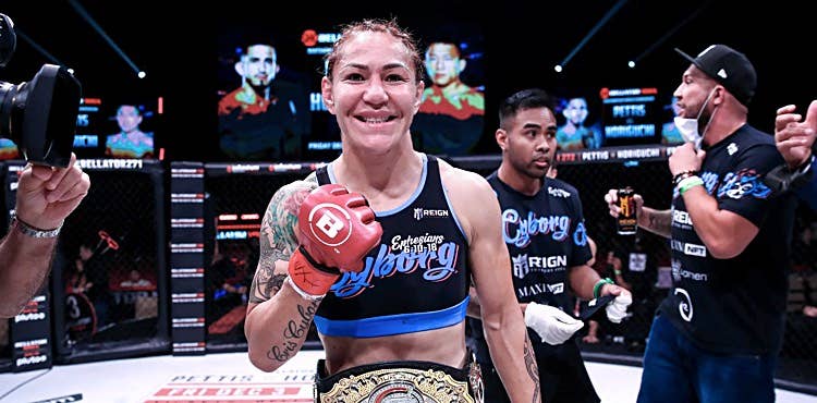 Cris Cyborg reacts to Kayla Harrison losing at PFL Championships ...