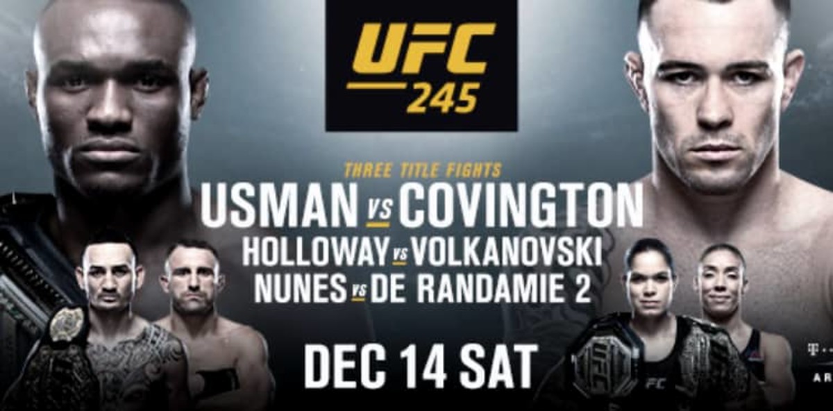 UFC announces championship triple-header for UFC 245 in Las Vegas ...