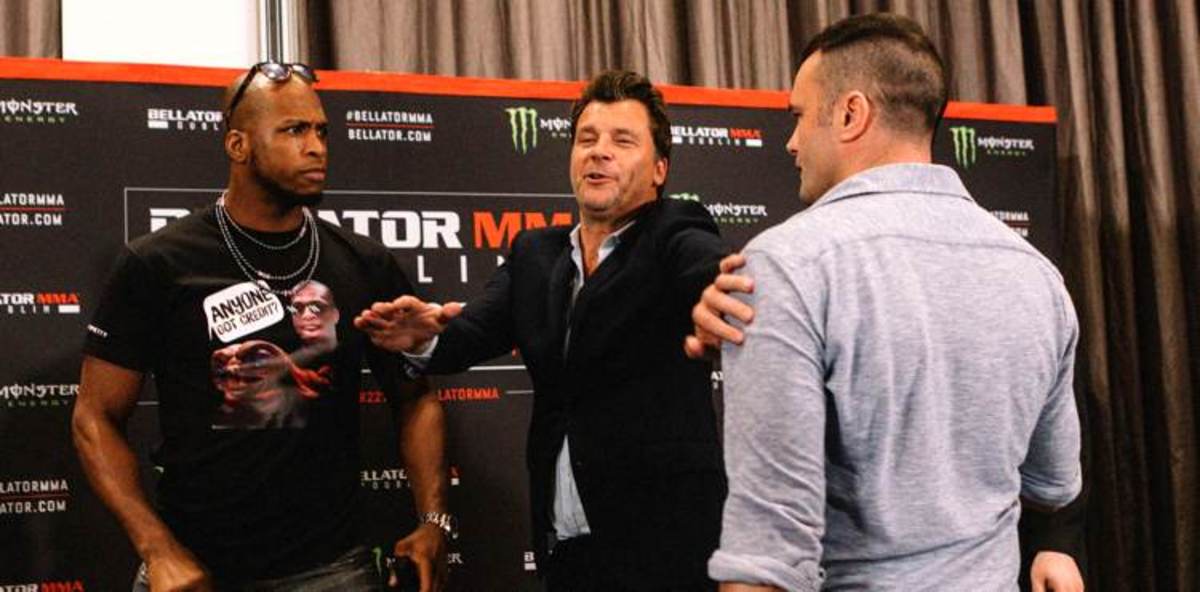 Michael 'Venom' Page gets in shoving match with Bellator Dublin ...