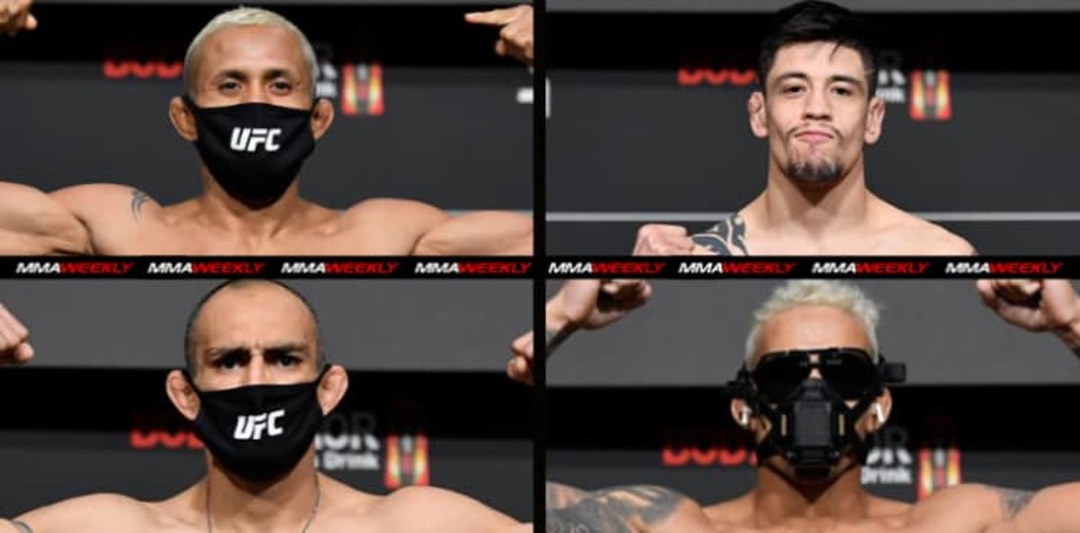 UFC 256 main and co-main event fighters weigh in (video) - MMAWeekly ...