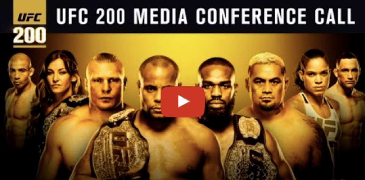 Listen Live to the UFC 200 Media Call: Daniel Cormier, Jon Jones, Brock ...