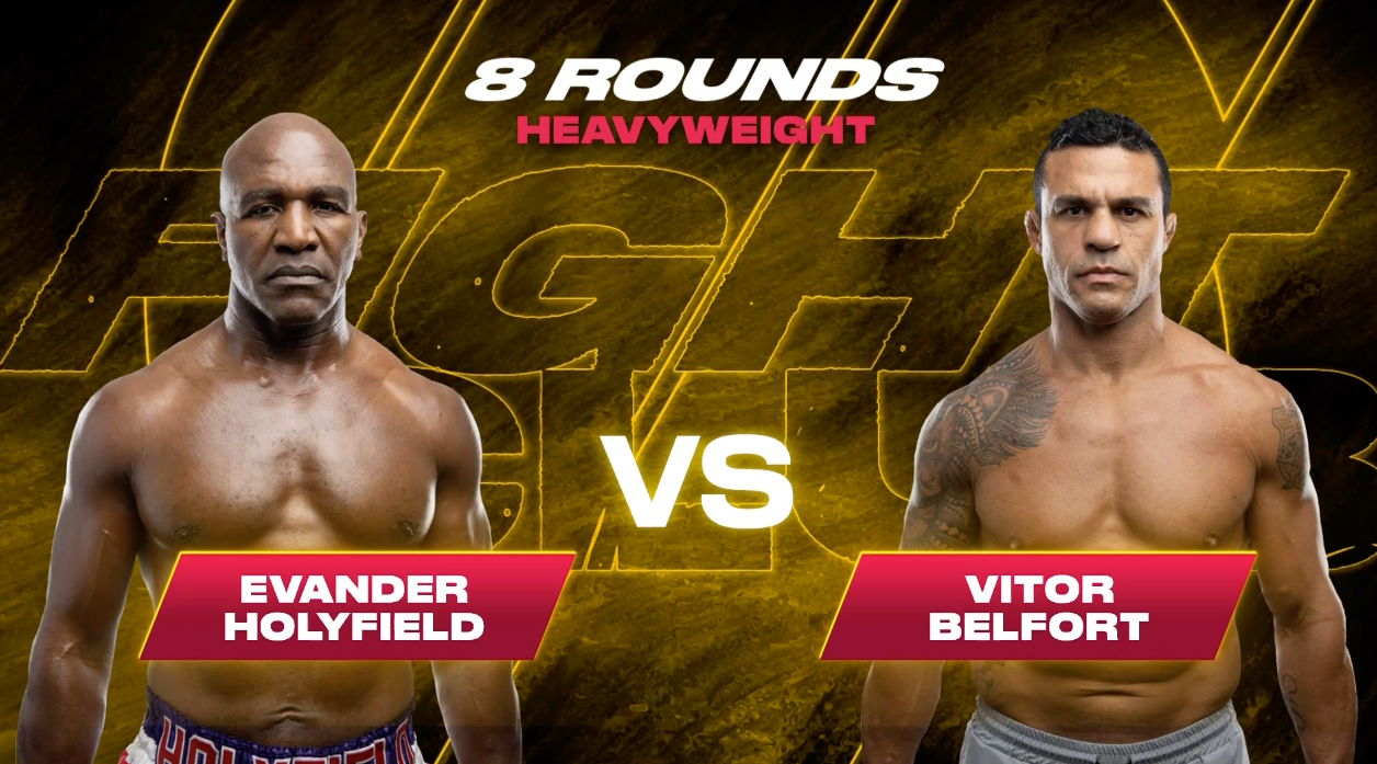 Vitor Belfort vs. Evander Holyfield boxing highlights: Belfort wants ...