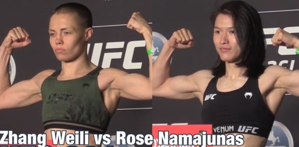 UFC 261 Official Weigh-Ins: Zhang Weili vs Rose Namajunas - MMAWeekly ...
