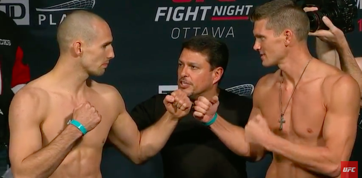 UFC Fight Night: MacDonald vs. Thompson Weigh-in Video Replay ...