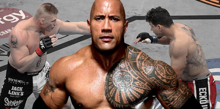 Dwayne Johnson Vs Brock Lesnar