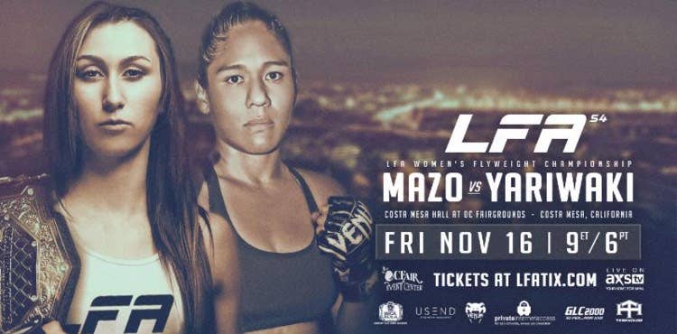 Women's Flyweight Title Fight Headlines LFA 54 - MMAWeekly.com | UFC ...