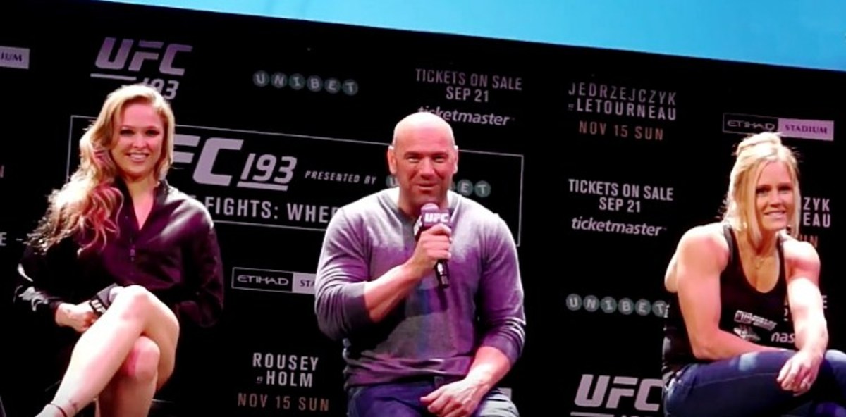 UFC 193 Q&A Video: Dana White, Ronda Rousey, Holly Holm, Joanna ...