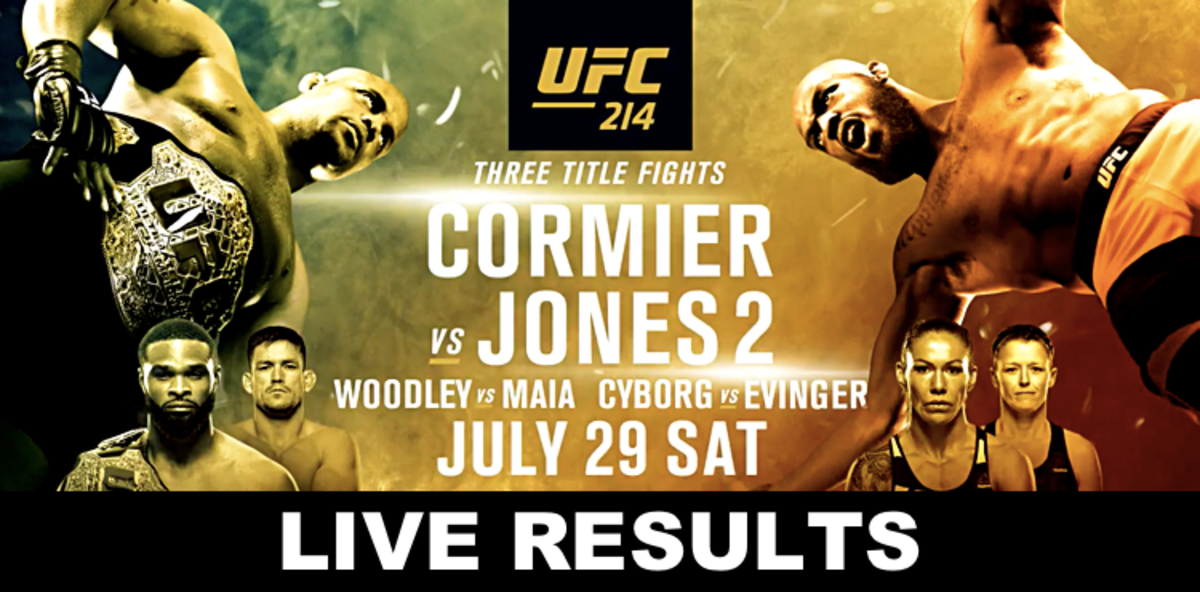 UFC 214: Cormier vs. Jones 2 Live Results and Fight Stats - MMAWeekly ...