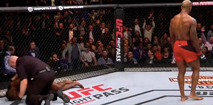 Jimi Manuwa One-Punch Walk-Off Knockout (UFC London Fight Highlights ...