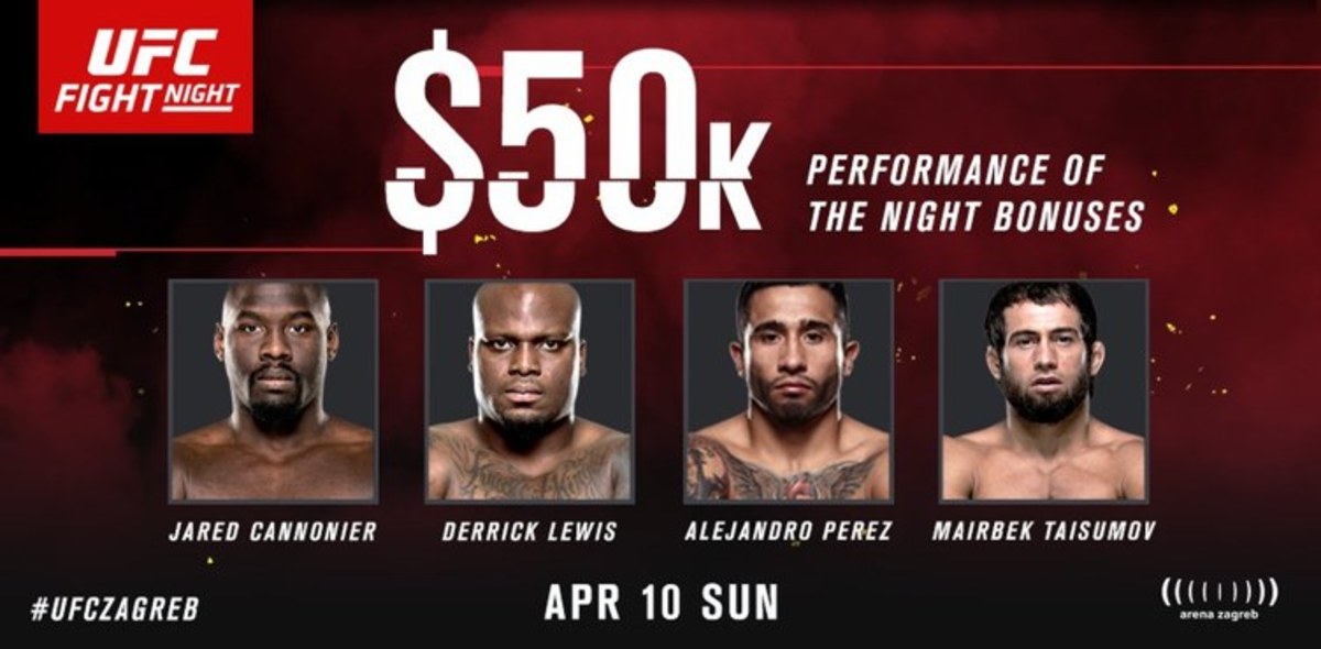 UFC Fight Night 86 Fighter Bonuses: The Big Men Lead the Way to $50,000 ...