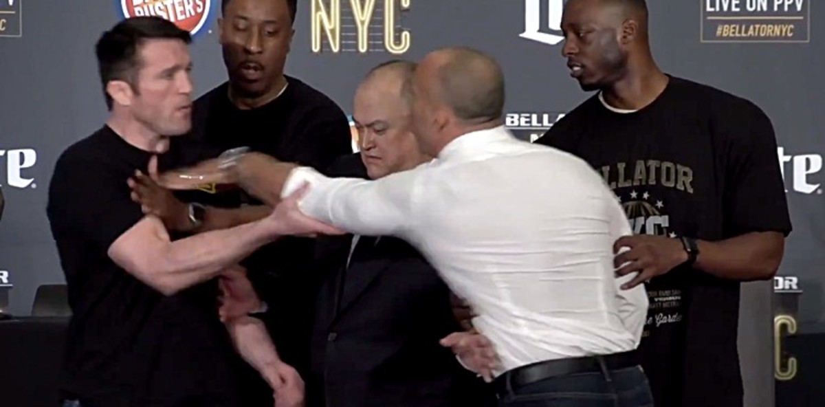 Wanderlei Silva Put Hands On Chael Sonnen at Bellator NYC Presser ...
