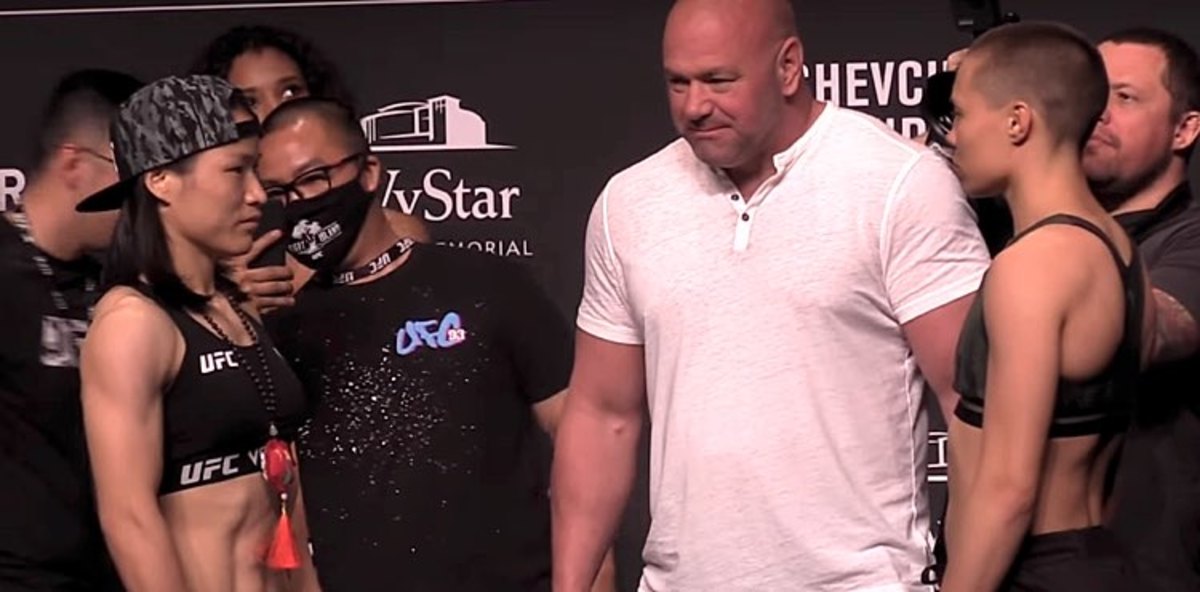 UFC 261 Ceremonial Weigh-Ins: Zhang Weili vs Rose Namajunas - MMAWeekly ...