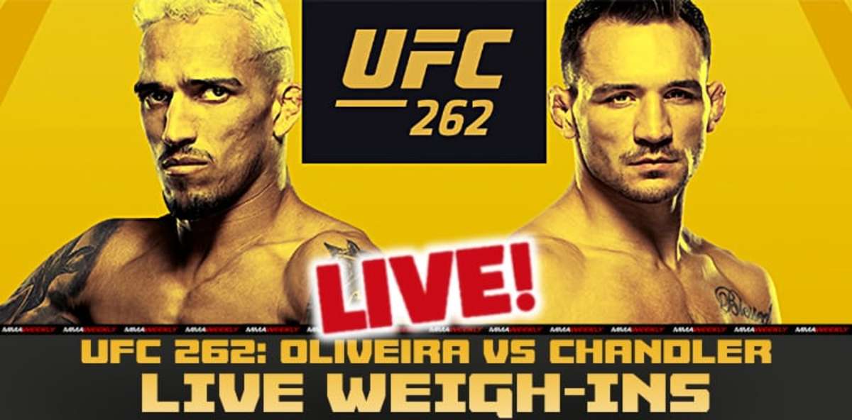 UFC 262 live weigh-in video & results: Oliveira vs. Chandler ...