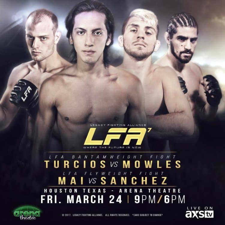LFA Heads Home to Houston for LFA 7: Turcios vs. Mowles - MMAWeekly.com ...