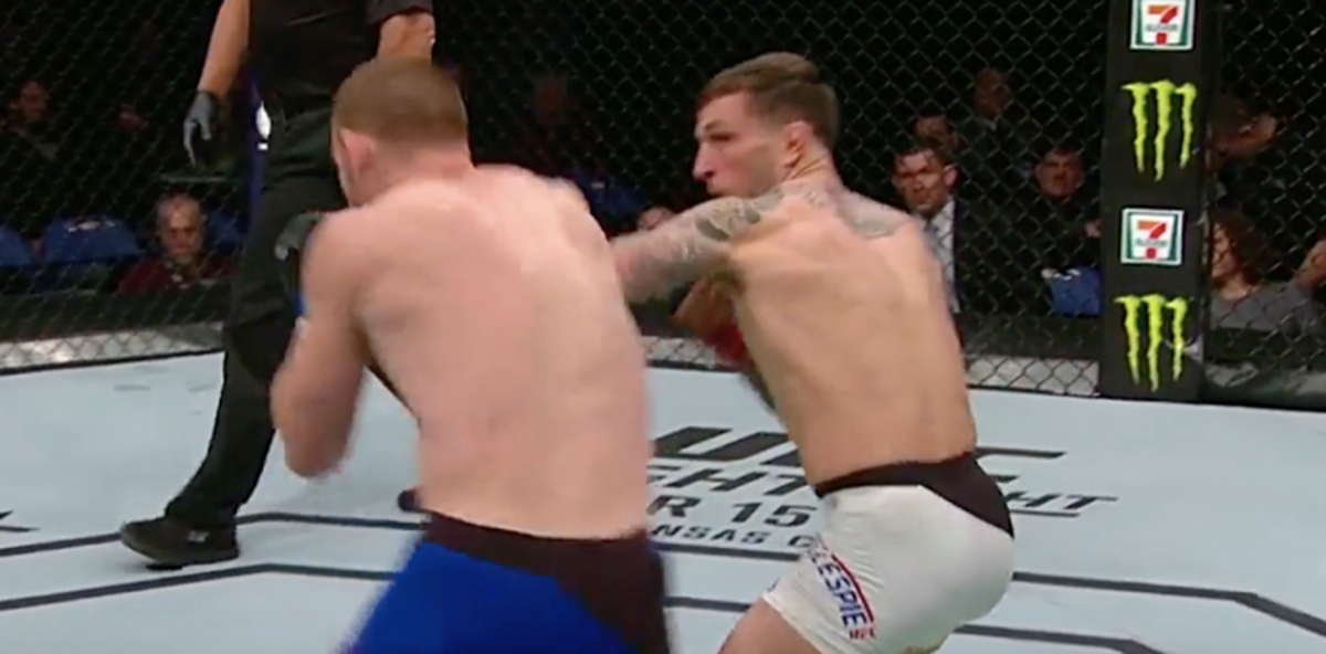 Gregor Gillespie Makes Short Work of Andrew Holbrook (UFC 210 Fight ...