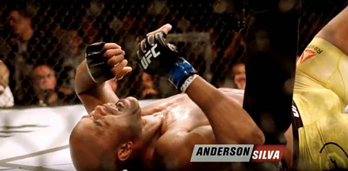 Anderson Silva collapses in pain, grasping leg (UFC 237 Thrill & Agony ...