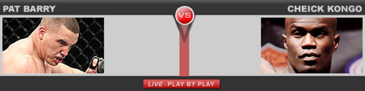 UFC on Versus 4 Play-by-Play: Pat Barry vs. Cheick Kongo - MMAWeekly ...