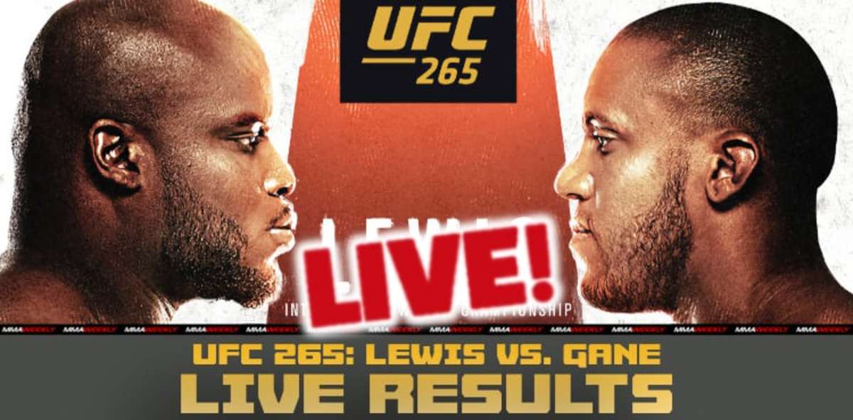 UFC 265 live results: Derrick Lewis vs. Ciryl Gane - MMAWeekly.com ...