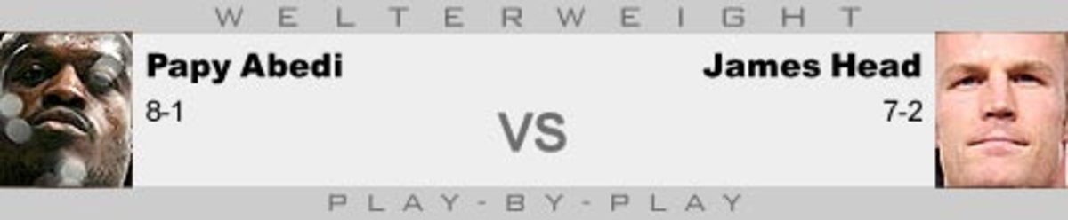 UFC on Fuel 2 Play-by-Play: Papy Abedi vs. James Head (UFC Sweden ...