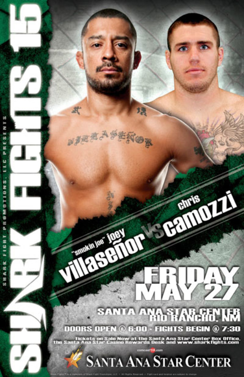Joey Villasenor vs. Chris Camozzi Heads Shark Fights 15 in New Mexico ...
