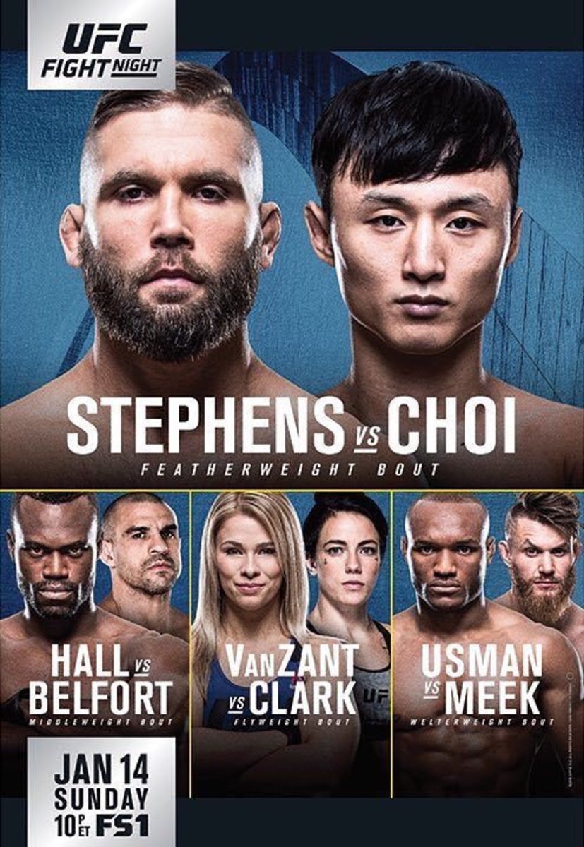 UFC Fight Night 124: Stephens vs. Choi Fight Card - MMAWeekly.com | UFC ...
