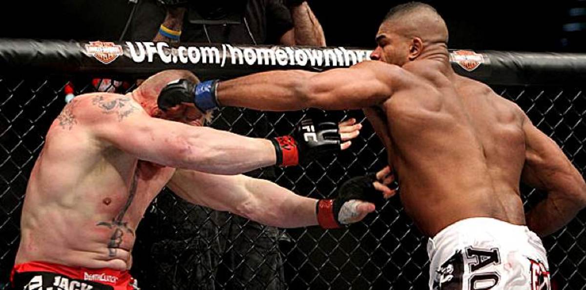 Watch Alistair Overeem TKO Brock Lesnar in his UFC debut | Video ...
