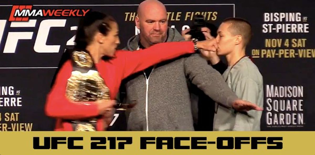 Joanna Jedrzejczyk and Rose Namajunas Engage in Chilling Staredown ...