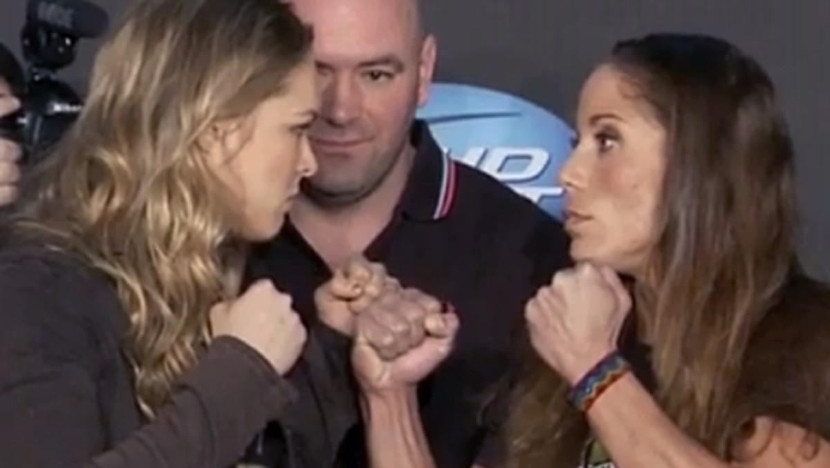 UFC 157: Rousey vs. Carmouche Pre-Fight Staredowns (video) - MMAWeekly ...