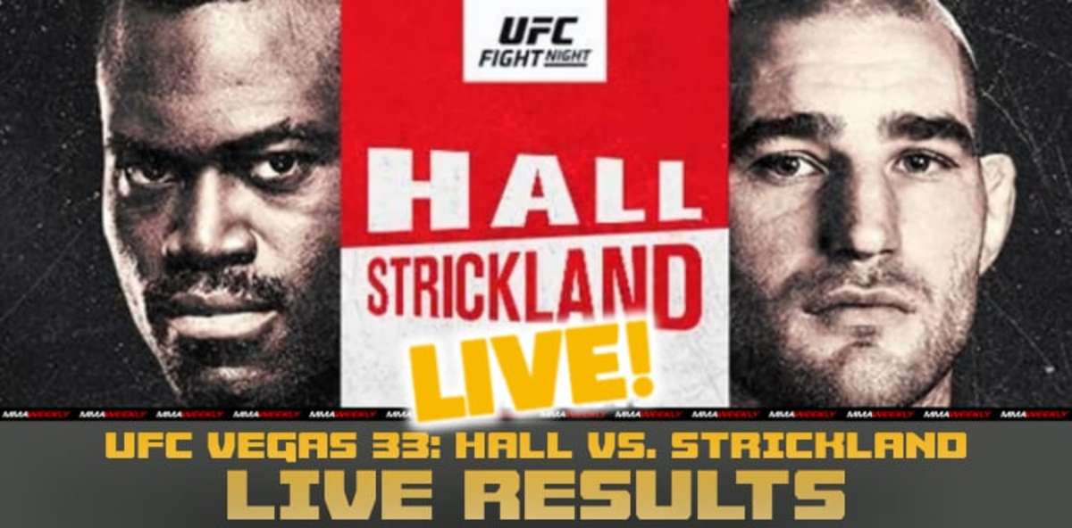 UFC Vegas 33 live results: Uriah Hall vs. Sean Strickland - MMAWeekly ...