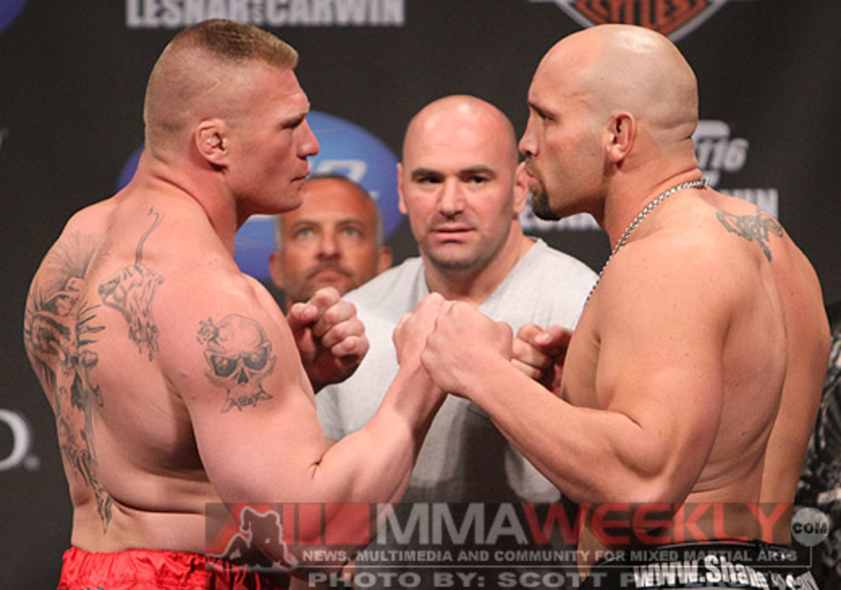 UFC 116: LESNAR VS CARWIN WEIGH-IN RESULTS - MMAWeekly.com | UFC and ...