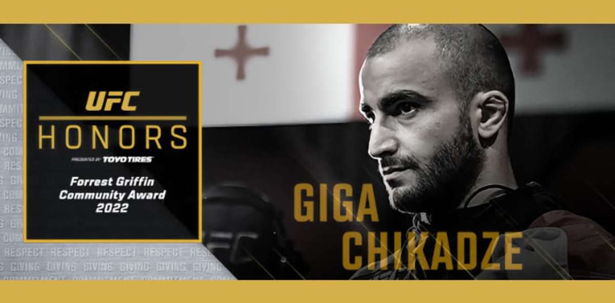 Giga Chikadze receives 2022 Forrest Griffin Community Award - MMAWeekly ...