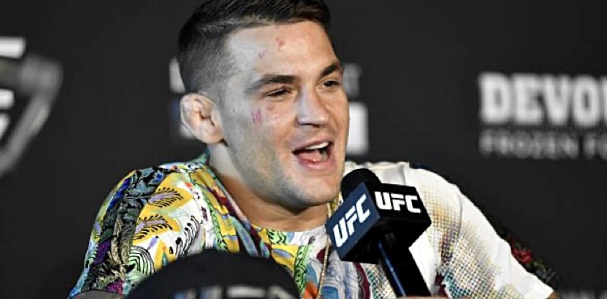 Dustin Poirier reacts to Charles Oliveira winning UFC lightweight title ...